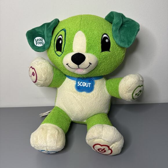 My Pal Scout | Toys | My Pal Scout Leap Frog Plush Green Dog ...